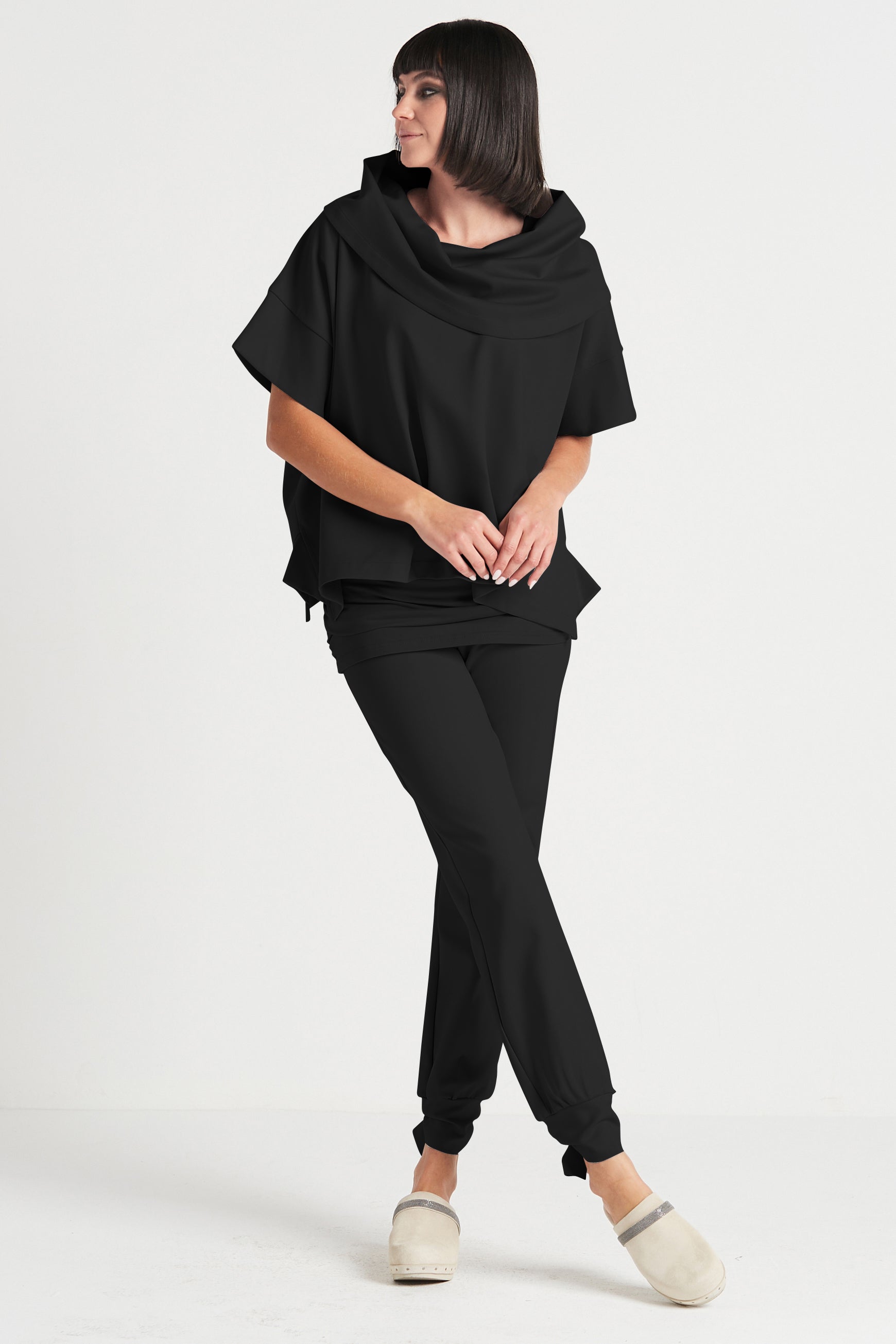 Scuba Drape Neck Top – PLANET by Lauren G