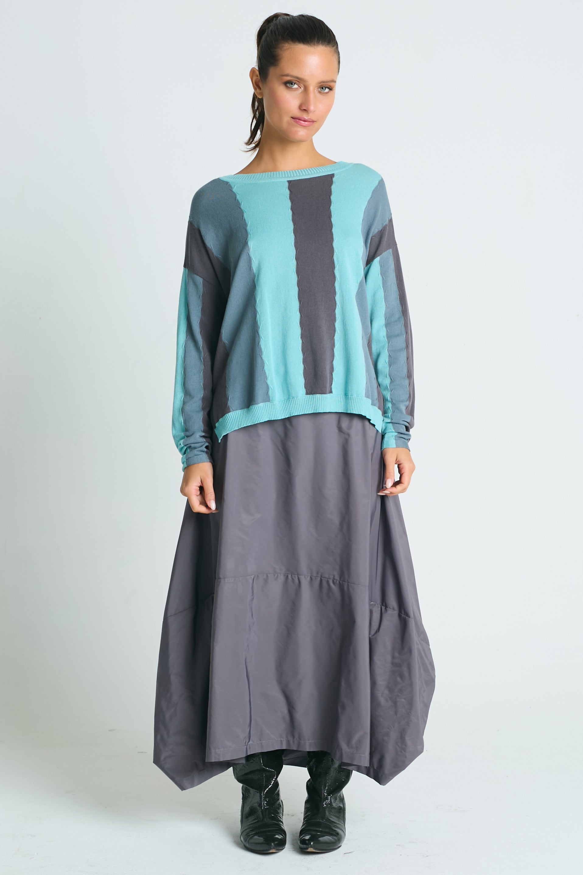 Pima Cotton Ric-Rac Crewneck Sweater – PLANET by Lauren G